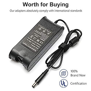19.5V 3.34A 65W AC Adapter Laptop Charger Replacement for Dell Latitude 3190 3189 5400 5480 5490 7490 E5500 E5470 E6430 E6500 E6530 Chromebook 11 3120 3180 3189 Series