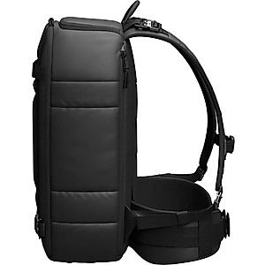 DB Journey The Ramverk Pro Backpack | Black Out | 26L | Full Frontal Opening, Mesh Pockets, Durable Build