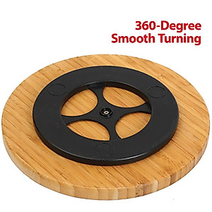 YBM HOME Bamboo Wooden Lazy Susan Turntable 20 Inch Diameter, 481, Brown (481v)