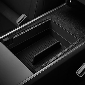 Spigen Armrest Console Organizer (Carbon Edition) Designed for Tesla Model 3/Y 2024/2023/2022 [Not Compatible with Model 3 2024 Refresh]
