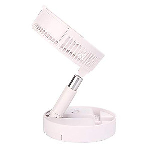 Portable Telescopic Desktop Fan Folding Atomizing Hydrating LED Fan USB Charging Table Fans
