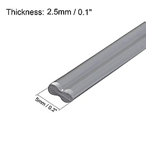 uxcell 3/16-inch Plastic Welding Rods PVC Welder Rods for Hot Air Gun 3.3ft Grey