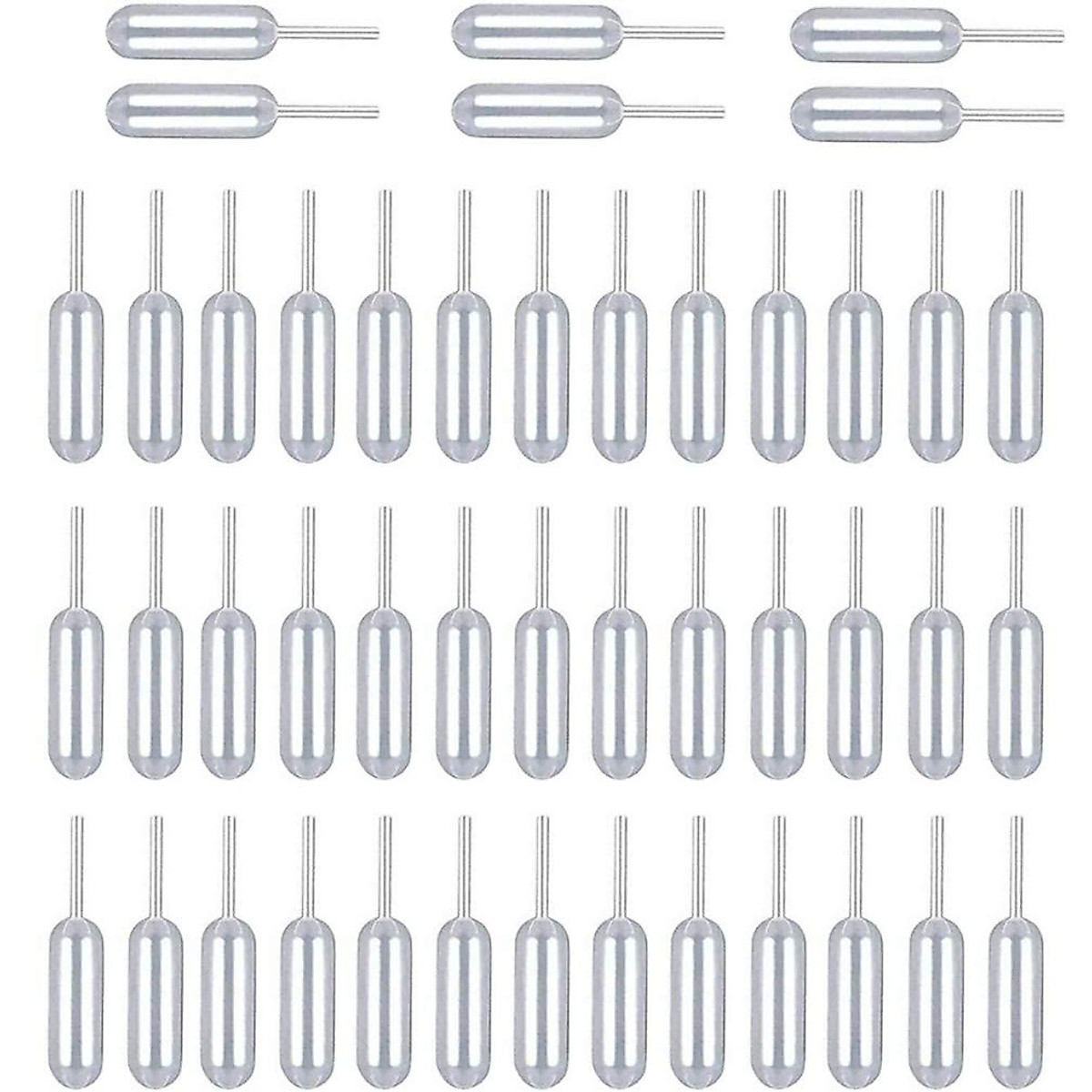 100PCS 4ml Cupcake Pipettes for Strawberries and Desserts, Clear Plastic Squeeze Transfer Pipettes and Dropper Liquid Injector