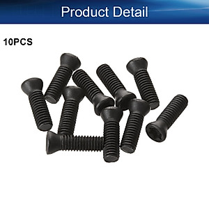 Utoolmart M3 x 10mm 12.9 Carbon Steel Torx Head Socket Head Cap Screws Bolt Black 10Pcs