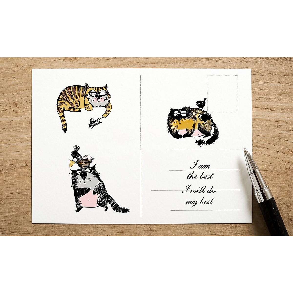Lazy Cat Metal Cutting Dies Clear Stamps, Words Die Cuts Rubber Seal Stamps for Card Making DIY Paper Scrapbooking and Photo Album Card Décor Craft Decoration.