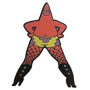 Fishnet Stockings Patrick - Spongebob Squarepants Patch