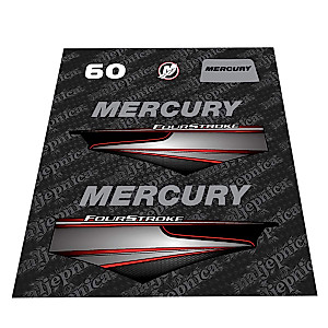 Mercury Outboards Mercury 60 FS 2013 Outboard Decal Sticker Aufkleber Set