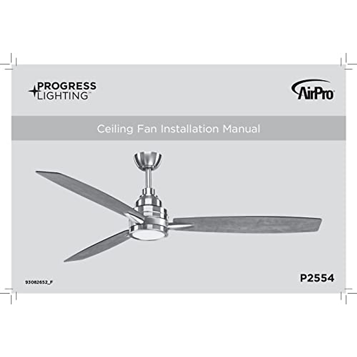 Progress Lighting Gaze Collection 60" LED Three-Blade Ceiling Fan