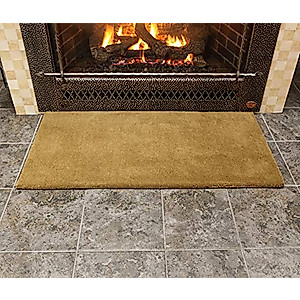 Minuteman International Sienna Solid Wool Hearth Rug, Rectangular