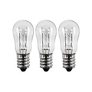 OCS Parts - General Electric - WE4M305 Dryer Light Bulb. 10-watts, Clear, Dimmable Light Bulb- Pack of 3