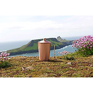 Kosdeg - Copper Pitcher With Lid - 44 Oz - Drink More Water, Lower Your Sugar Intake And Enjoy The Health Benefits - Pure Copper Handmade Hammered Jug, The Best Bedside Carafe - Heavy Gauge