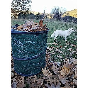 Pop Up Bin Collapsible Organizer Leaf Bag Trash Can 20-Gallon Portable Hanging Folding Organizer Camping Outdoor Garden & Ebook