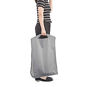 STORAGE MANIAC 2-Pack Hanging Laundry Hamper, Front See-Through Mesh Bag, Slim Basket, Double Hanging Closet Hamper, Narrow Organizer, Grey