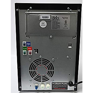Brio Countertop Bottleless Water Cooler Dispenser with 2 Stage Filtration, Self Cleaning - 2 Stage Water Filters Included