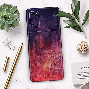 DesignSkinz Abstract Fire & Ice V6 Protective Vinyl Decal Wrap Skin Cover Compatible with The Samsung Galaxy S20 (Screen Trim & Back Glass Skin)