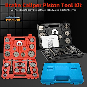 8MILELAKE Disc Brake Caliper Compressor Wind Back Tool 24pc Professional Caliper Tool Set