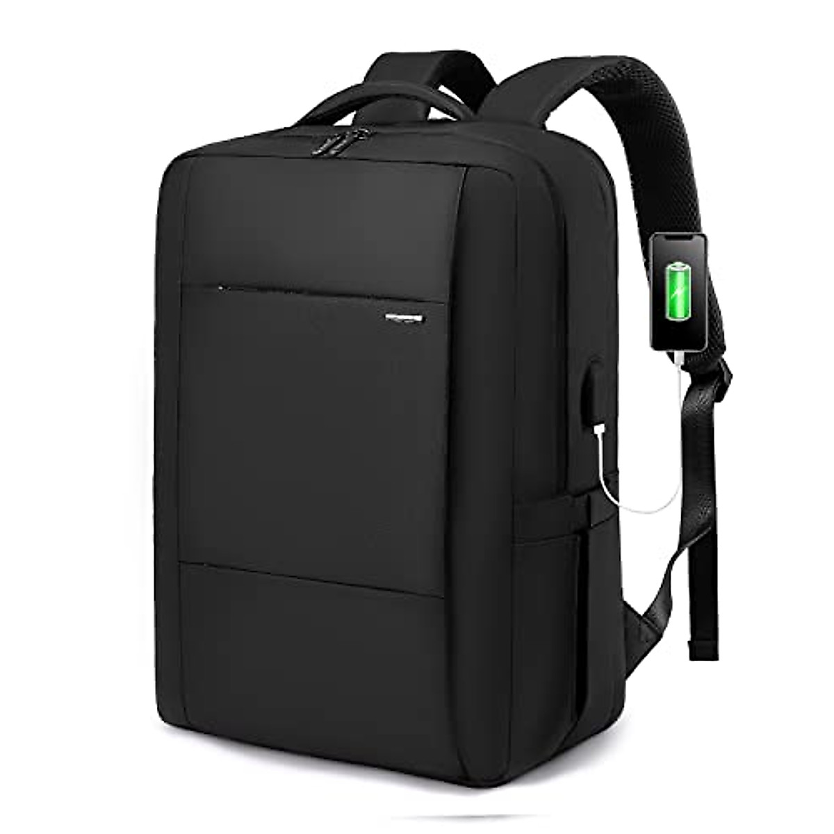 LOVEVOOK Laptop Backpack for Women & Men, Unisex 15.6 inch Waterproof Travel Backpack, Work Backpack Casual Daypack with USB Charging Port, Computer Backpack for Business Black