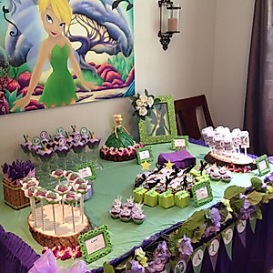 24 PCS Peter Pan Cupcake Toppers Glitter Star Do Not Grow Up Night Fairy Tales Neverland Elf Girl Cupcake Picks for Baby Shower Birthday Party Cake Decorations Supplies Gold Black