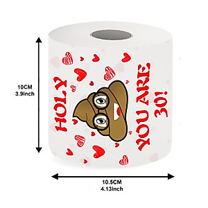 30th Birthday Decorations or Gifts for Women, Men, Him & Her, 30th Birthday Party Favors, Toilet Paper