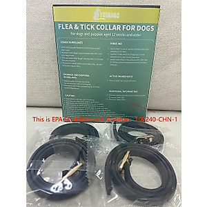 YOTANGO 4 Pack Flea Collar for Dogs, 32 Months Flea and Tick Prevention for Dogs, Waterproof Dog Flea Collar, Dog Flea and Tick Treatment, Adjustable Flea and Tick Collar for Dogs Puppy-Black