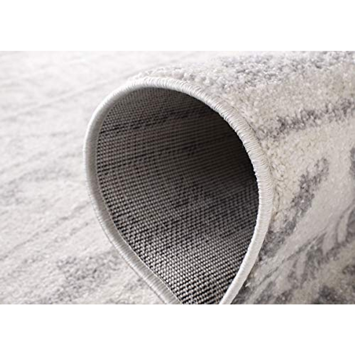 SAFAVIEH Adirondack Collection 8' x 10' Ivory/Grey ADR119B Moroccan Boho Distressed Non-Shedding Living Room Bedroom Dining Home Office Area Rug