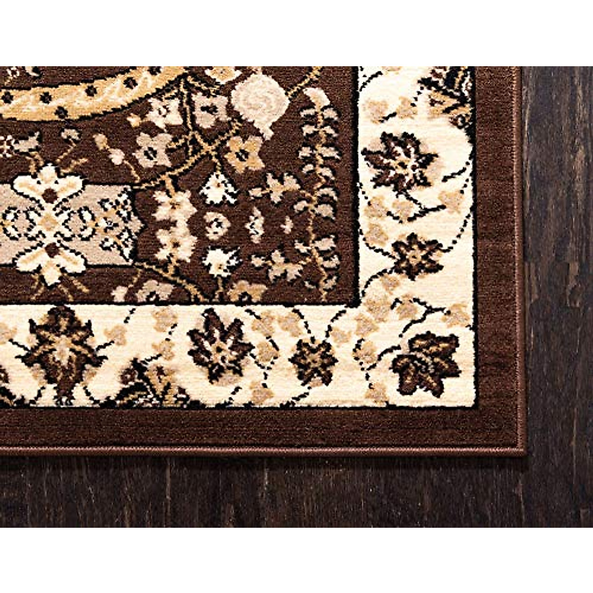Unique Loom Espahan Collection Traditional Classic Inspired, Intricate Design Area Rug, 10 ft x 13 ft, Brown/Beige