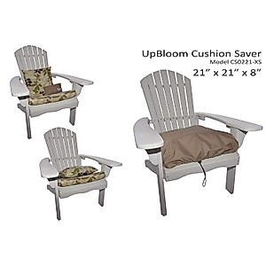 UpBloom | Waterproof Seat Cushion Covers - Quick On/Off for Easy Storage, Lightweight Outdoor Chair Cushions Cover, Washable Covers for Patio Chair Cushions, Outdoor Cushions Cover for Patio Furniture