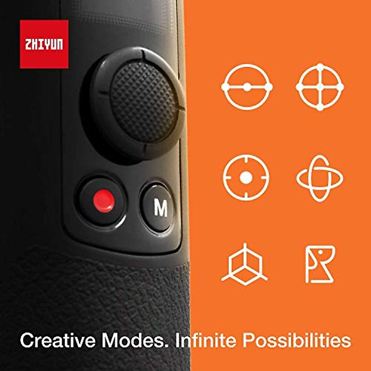 ZHIYUN Crane M2 3-Axis Gimbal Stabilizer for Light Mirrorless Camera,Action Camera,Smartphone,for Sony A6000,A6300,A6500,RX100M,GX85,Gopro Hero 5/6/7,iPhone Xs XR,WiFi/Bluetooth Control,720g Payload