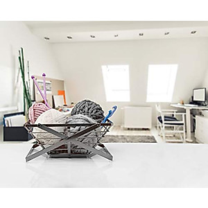 Gourmet Basics by Mikasa Rustic Basket with Banana Hook, One Size, Brass