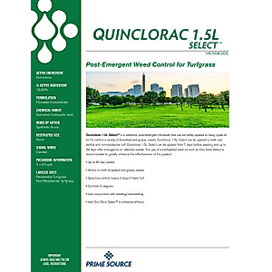 Primesource Quinclorac 1.5L Select Liquid Crabgrass Killer (64 ounces), White