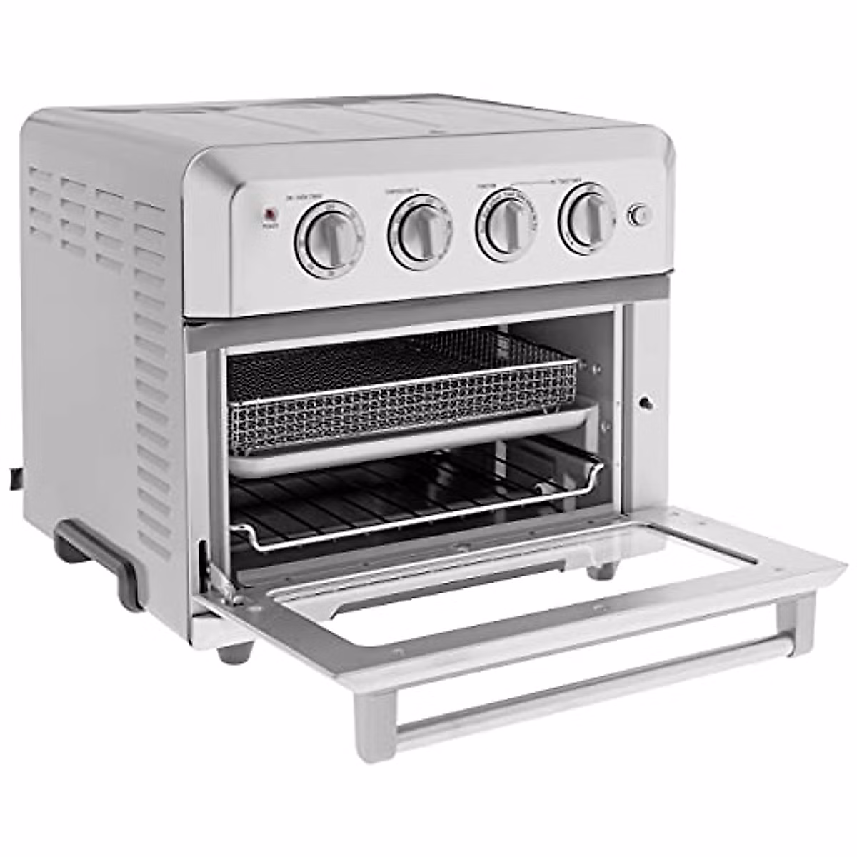 Cuisinart CTOA-122 Convection Toaster Oven Airfryer, 1800-Watt Motor with 6-in-1 Functions and Wide Temperature Range, Extra Large Capacity Toaster Oven with 60-Minute Timer/Auto-Off, Stainless Steel