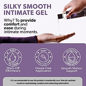 Intimate Rose Velvet Rose Intimate Lubricant Vaginal Moisturizer 8oz - Personal Water Based Lubricant for Women Pleasure & Couples