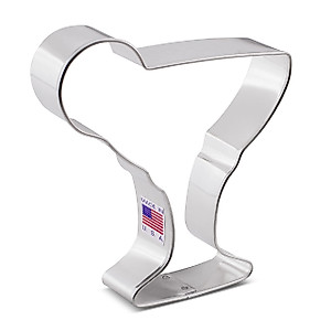 Margarita Glass Cookie Cutter, 4.25" Made in USA by Ann Clark