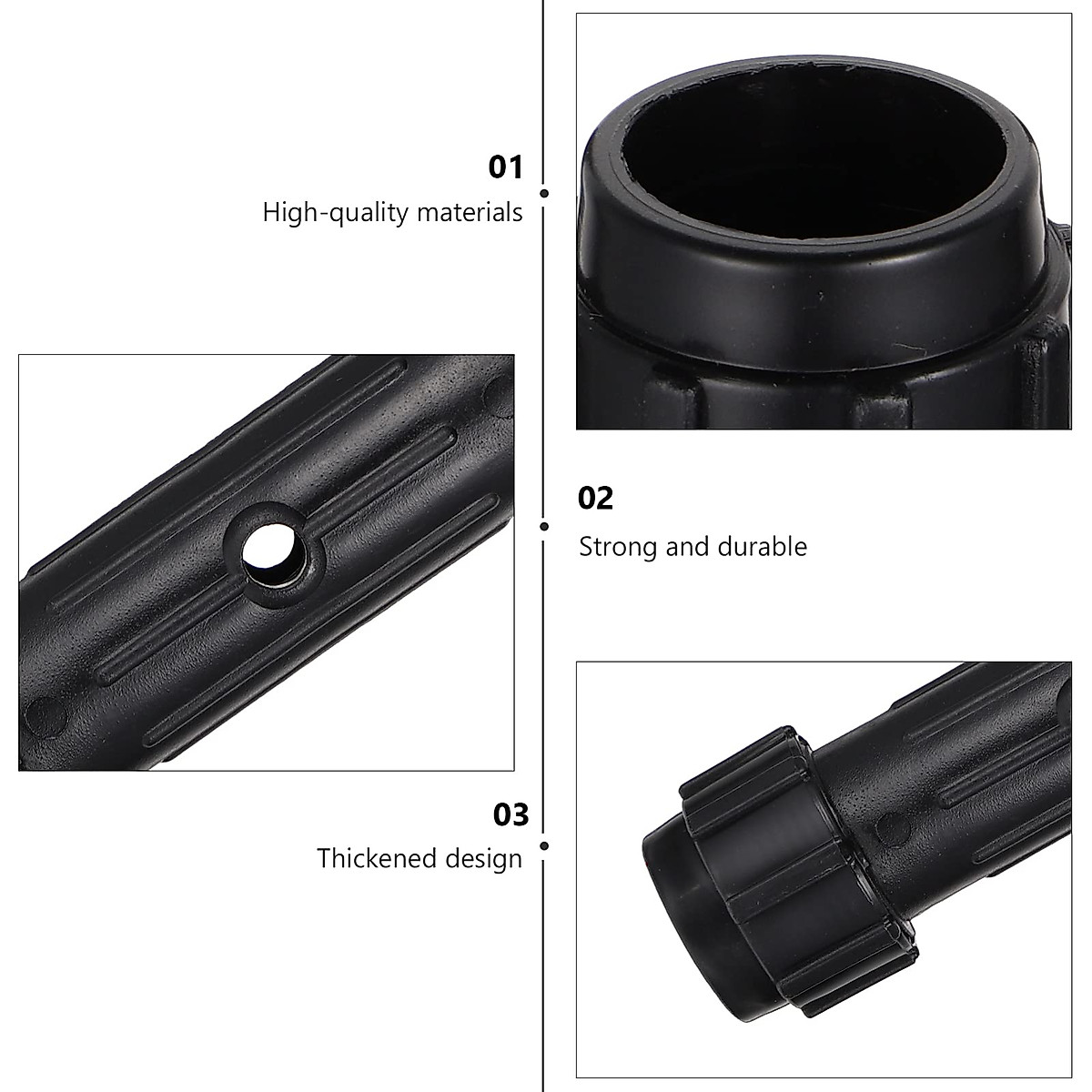 BESPORTBLE 2pcs Paddle Connector Screw Joint Tool Kayak Paddle Joint Paddles Joint Boat Plastic Paddles Joint Boat Paddle Connection Pipe Paddle Joint Connector Paddle Joints