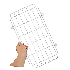 BEBEMOKO Exit Light Commercial Emergency Light Wire Cages Corded Emergency Light Emergency Light Protection Cover Protectors Wall Mounted Emergency Light Wire Cover The Wire Sign Iron White