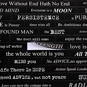 Juome 12 Sheet Quote Stickers for Journaling, Scrapbook Stickers for Scrapbooking Supplies, Words Phrases Stickers for Journaling Supplies Junk Journal Aesthetic Stickers