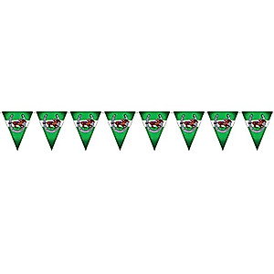 Beistle Horse Racing Pennant Banner, 11" x 12', Multicolor