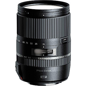 Tamron 16-300mm F/3.5-6.3 Di-II VC PZD All-In-One Zoom Lens for Canon APS-C Digital SLR Cameras (6 Year Limited USA Warranty)