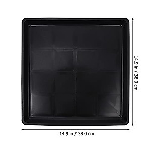 Crate Pans Pet Training Trays 2Pcs Pet Proof Plastic Pan, Pet Cage Accessories Replacement Trays for Cat Cages Easy- to- Clean Plastic Trays for Cat Cages- Black Replacement Pan Pet Pet Tray
