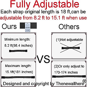 Thenewallhere Moving Straps,for Shoulder Lifting or Carrying Furniture,Equipment,Mattress,Appliance.Adjustable Moving Accessories Supplies.2-Person Movers Easily Lift Heavy Objects Up to 800 Lbs