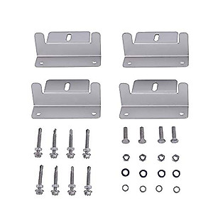 AIMS Power Solar Panel Z Bracket Mounting Kit 4 Piece Set – RVs, Boats, Vans