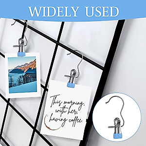 50PCS Space-Saving Clothespin Hat Pants Storage Hanging Travel Hook, Portable 360° Rotating Stainless Steel Hanging Hook Clips Towel Clips,Laundry Hooks Hanging Clips with Clips for Home and Travel