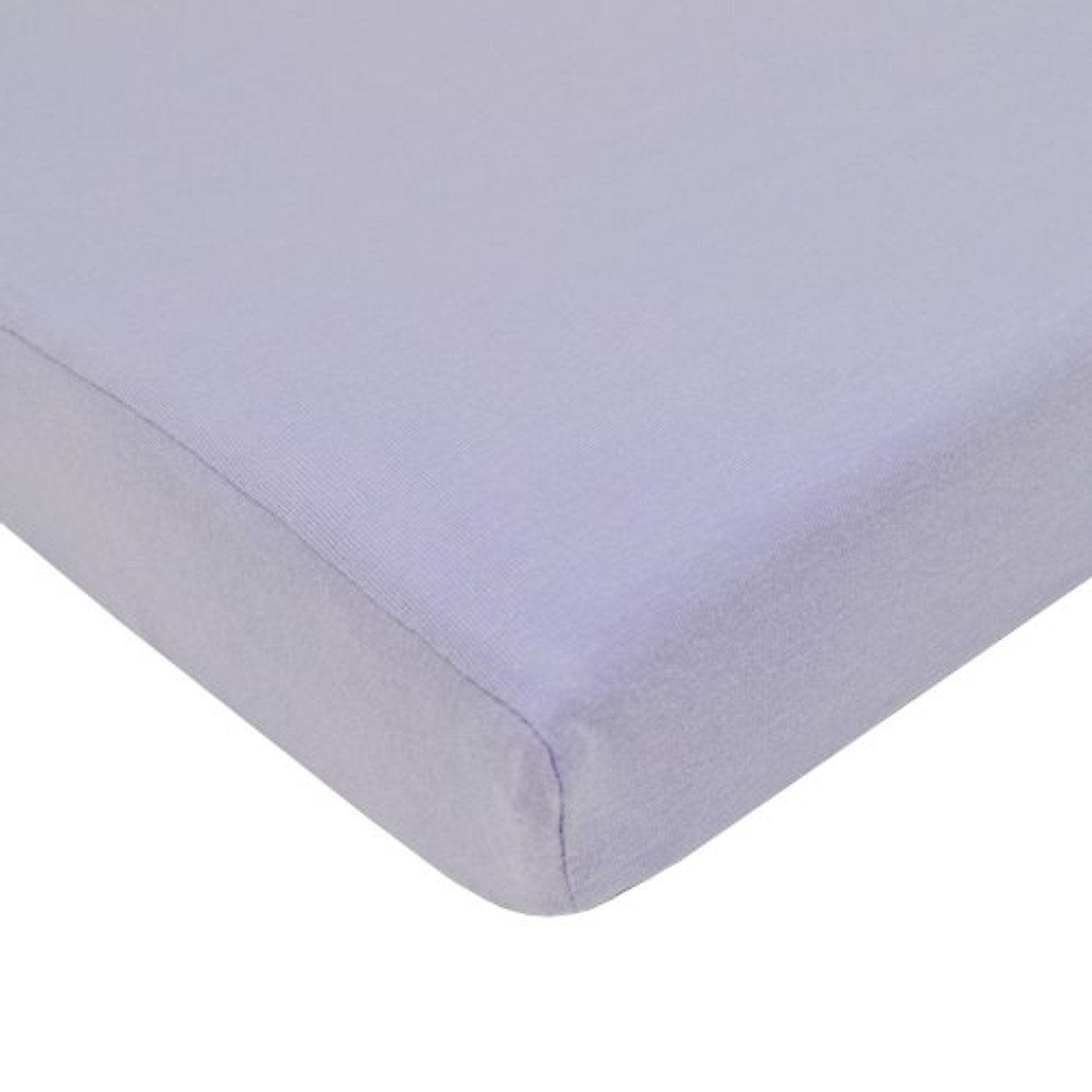 American Baby Company Supreme Fitted Crib Sheet 28" x 52", Enhanced Thickness for Soft, Breathable Neutral 100% Cotton Jersey Comfort, Lavender, for Boys and Girls