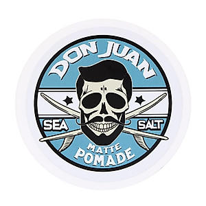 Don Juan Sea Salt Matte Pomade | Water Based | Medium Hold | Matte Finish | Natural Plant Extracts and Ocean Minerals | Surf Wax Scent, 4 oz