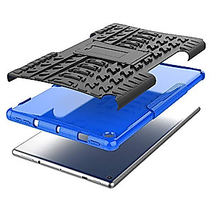 Boskin for Kindle Fire hd 10 case 2019 2017 Release,Kickstand Heavy Duty Cover for Amazon fire hd 10 Tablet 9th 7th Generation (Blue)