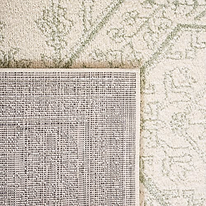 Safavieh Adirondack Collection 4' x 6' Sage/Ivory ADR108W Oriental Medallion Non-Shedding Entryway Living Room Foyer Bedroom Accent Rug