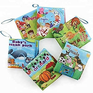 LmtLessDeals Baby Soft Cloth Books Baby Books Safety Fabric Baby Book Set 3 Pack Gift Set