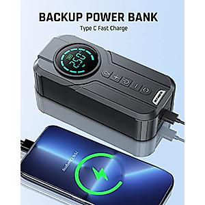 BUVAYE Tire Inflator Portable Air Compressor, 150PSI Fast Tire Inflator & Cordless, Portable Air Compressor For Car Tires, Motorcycles, Bikes, Balls, Air Pump For Car Tires