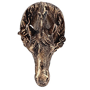 Horse Head Single Wall Hook Animal Shaped Coat Hat Hook Resin Animal Horse Head Clothes Coat Hook for Living Room Bathroom Kitchen Office