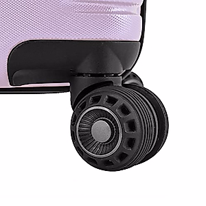 Traveler's Choice Archer Polycarbonate Hardside Spinner Luggage Set, Tie Down Straps, Purple, Carry-On 21-Inch